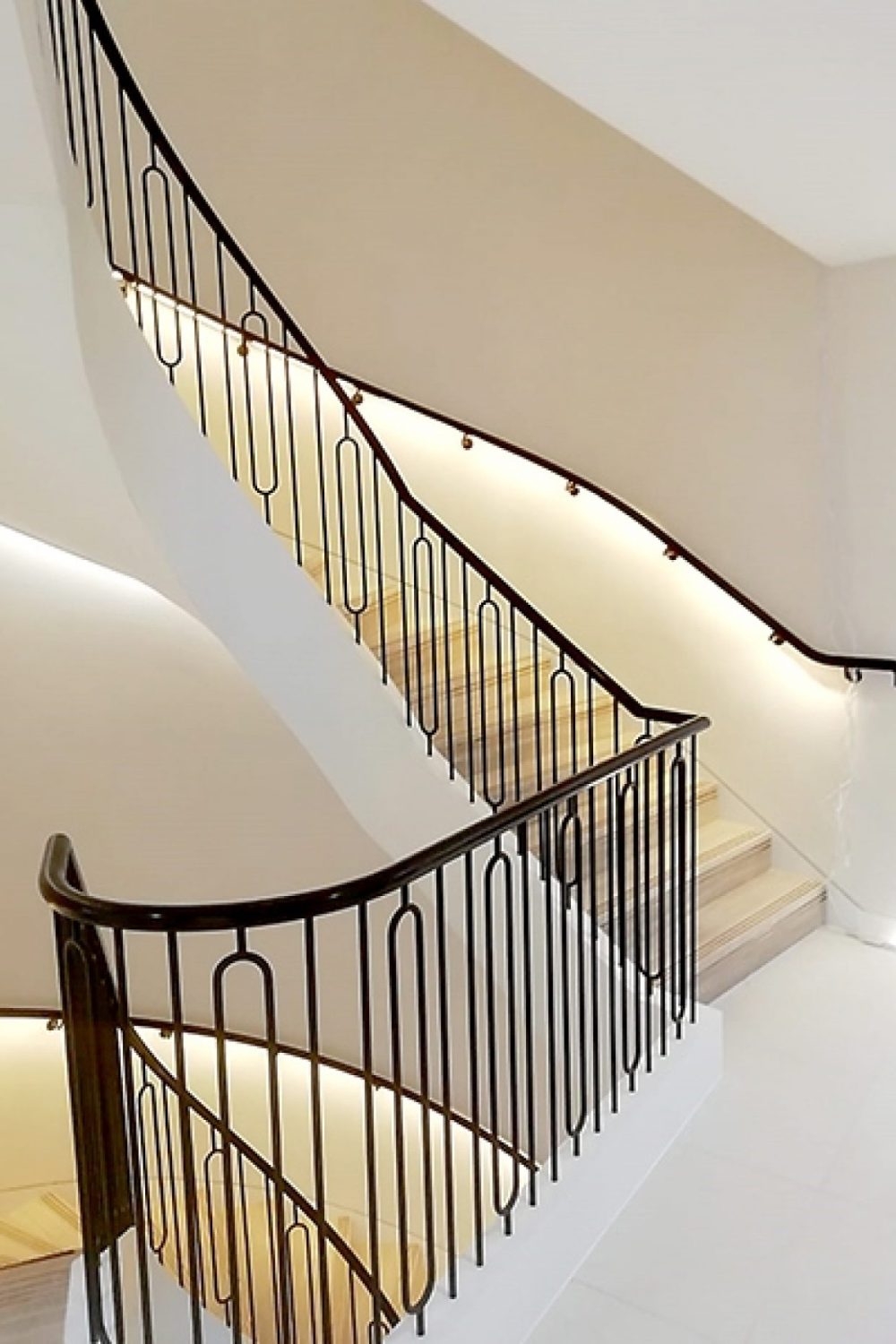 Cinven - a 6 storey helical stair, London - Bespoke Staircase